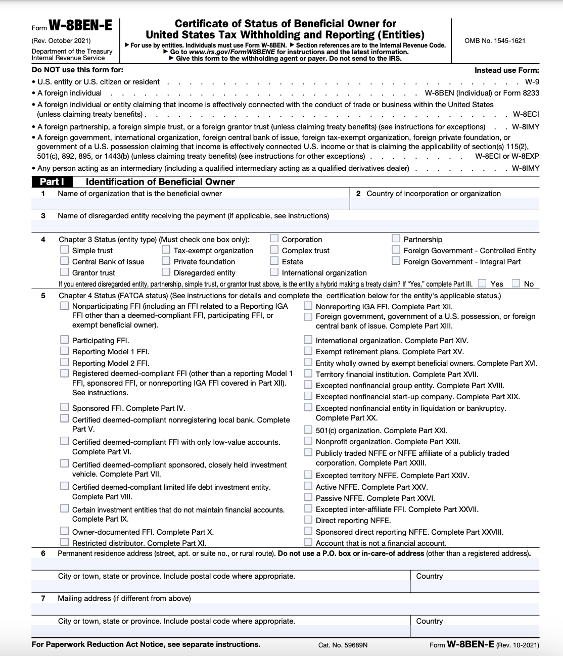 Understanding and Completing the W-8BEN-E Form – Remofirst
